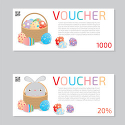 Gift voucher template and kids Royalty Free Vector Image