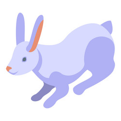 Cute rabbit icon isometric dutch pet Royalty Free Vector