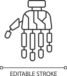 Bionic hand Royalty Free Vector Image - VectorStock