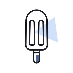 Popsicle icon fast food sign Royalty Free Vector Image