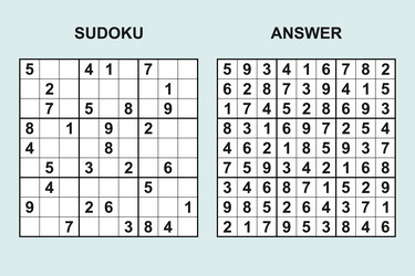 Rgb sudoku with answer 452 Royalty Free Vector Image