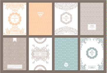 Set of greeting cards Royalty Free Vector Image