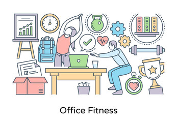 Office Workout Vector Images (over 1,400)