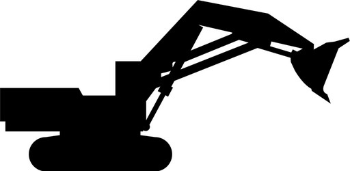 Backhoe Clipart Vector Cross
