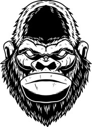 Angry gorilla Royalty Free Vector Image - VectorStock