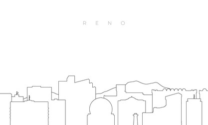 Nevada Reno Skyline Vector Images (31)