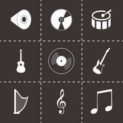 Music Icon Black Vector Images (over 130,000)