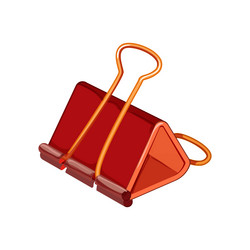 Paperclip binder clip cartoon Royalty Free Vector Image
