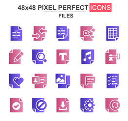 All file types icon set you need formats Vector Image