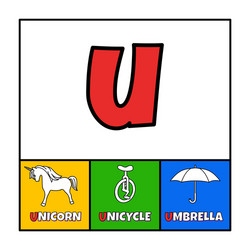 Letter U Words and Pictures Vector Images (74)