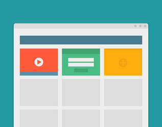 Blank transparent web browser window with toolbar Vector Image