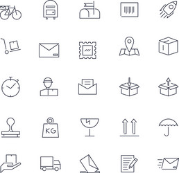Cleaning line icons editable stroke Royalty Free Vector