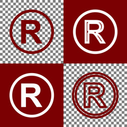White Registered Trademark Symbol Vector Images (over 370)