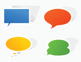 People conversation text balloon Royalty Free Vector Image