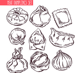 Chinese Dumplings Drawing