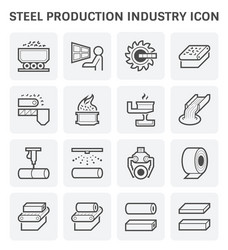 Steel roll icon Royalty Free Vector Image - VectorStock