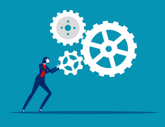 Business process and financial mechanism Vector Image