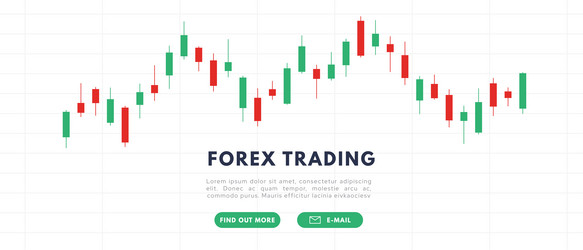 Forex trading stock market candlestick chart Vector Image