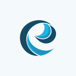 Home waves beach logo design Royalty Free Vector Image