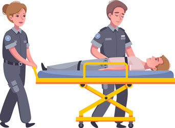 Cartoon paramedic Royalty Free Vector Image - VectorStock