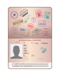 Open Passport Vector Images (over 1,200)