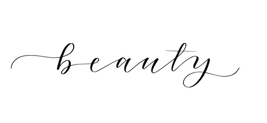 Beauty Calligraphy Word Vector Images (over 7,800)