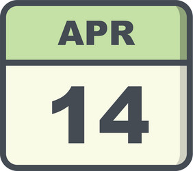 April 14 Calendar Vector Images (over 160)