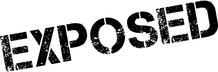 Exposed rubber stamp Royalty Free Vector Image