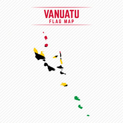 Outline simple map of vanuatu Royalty Free Vector Image
