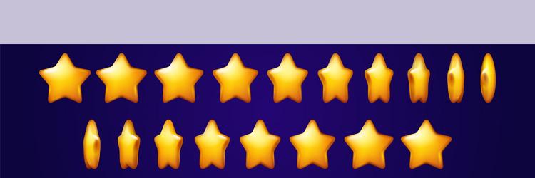 Star shape bubble explosion sprite sheet Vector Image