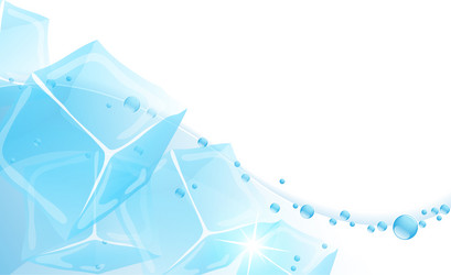 Ice font Royalty Free Vector Image - VectorStock