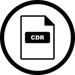 Cdr icon Royalty Free Vector Image - VectorStock