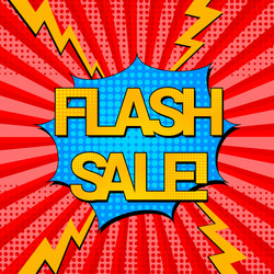 Comic book page sale concept Royalty Free Vector Image