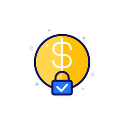 Fixed cost price icon Royalty Free Vector Image