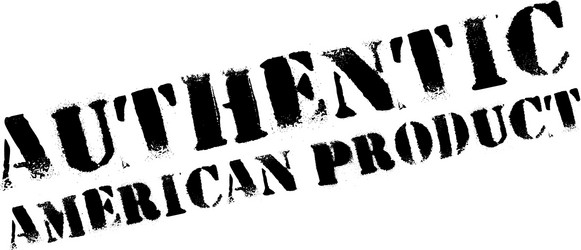 Authentic american product stamp Royalty Free Vector Image