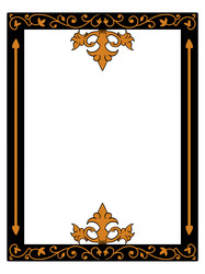 Regal charm ornamental frame Royalty Free Vector Image