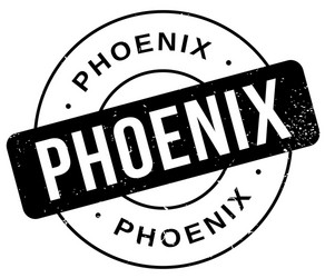 Phoenix rubber stamp Royalty Free Vector Image