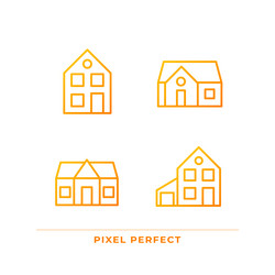 Single Storey House Icon Vector Images (over 200)