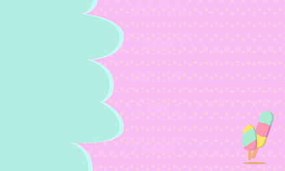 Cute background design template Royalty Free Vector Image