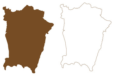 Penang map Royalty Free Vector Image - VectorStock