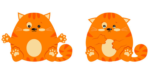Sad Orange Cat Vector Images (over 120)