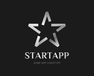 Abstract art studio logo template Royalty Free Vector Image