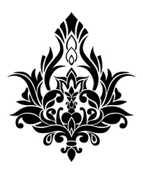 Black And White Frame With Ornament Royalty Free Vector