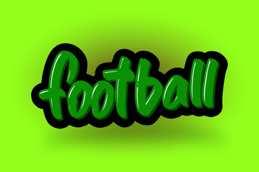 Football Calligraphy Drawn Vector Images (over 250)