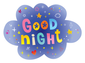 Good Night Letter Vector Images (over 1,600)
