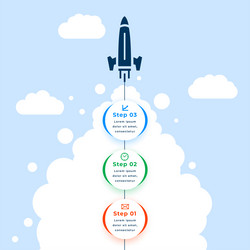 Six step milestone infographic map template Vector Image