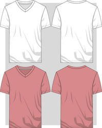 Round Neck T-Shirt Template Vector Images (over 1,200)