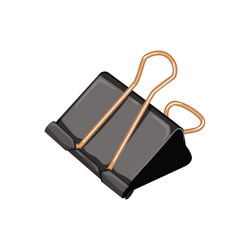 Note binder clip cartoon Royalty Free Vector Image