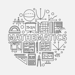 Mathematics seamless pattern Royalty Free Vector Image