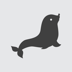 Seal cute sea animal icon Royalty Free Vector Image